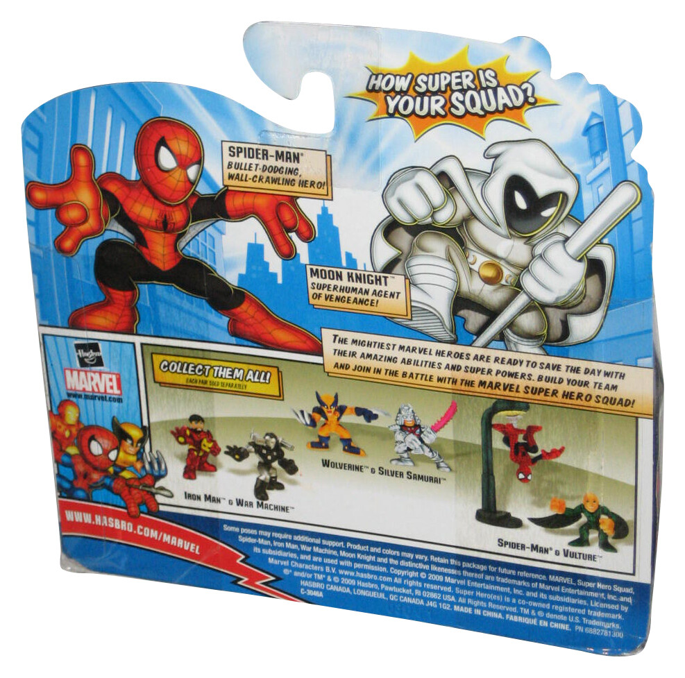 Marvel Super Hero Squad (2009) Spider-Man & Moon Knight Figure Set ...