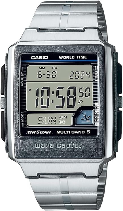Casio Wave WV-59RD-1AJF Ceptor 39mm Silver Resin/Stainless Steel Case ...