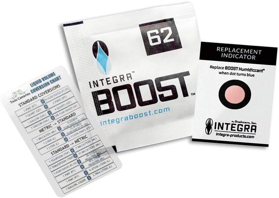 12-Count Integra Boost RH 62% Humidity Control Packs - Ideal for Cigar ...