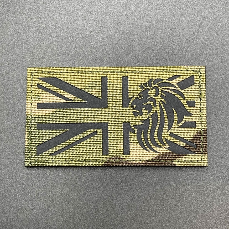 MTP Union Jack Patch with English Lion Hook & Loop Camo British Army ...