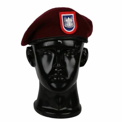 US 82ND AIRBORNE DIVISION PURPLISH RED WOOL BERET & INSIGNIA | eBay