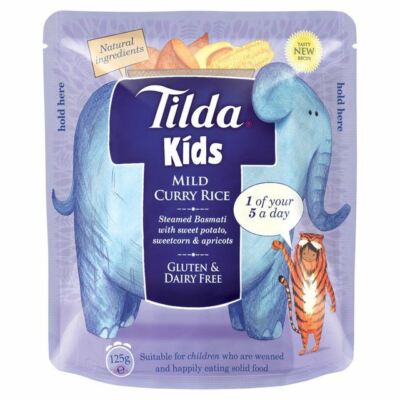 Tilda Kids Mild & Sweet Curry Rice - 125g (0.28lbs) | eBay