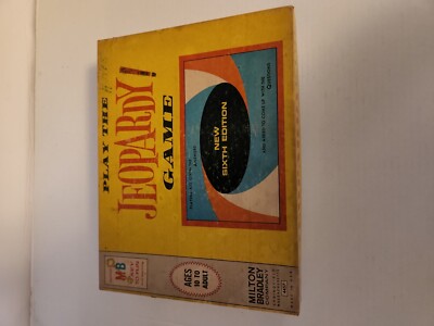 Vintage Jeopardy Board Game 6th Edition Milton Bradley #4457 1964 100% ...