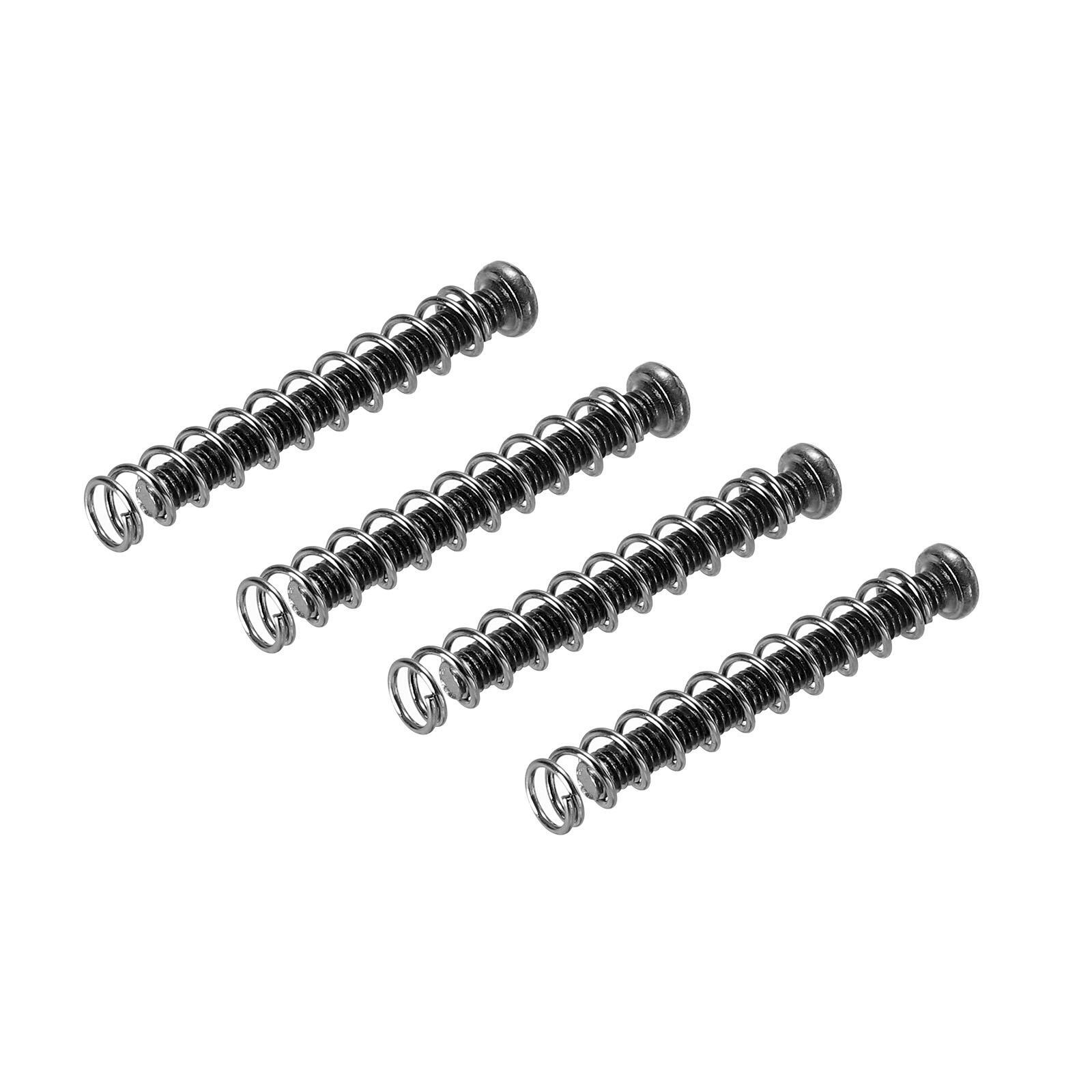Pickguard Screws with Spring M3x30mm Double Coil Screws Black 4 Pack | eBay