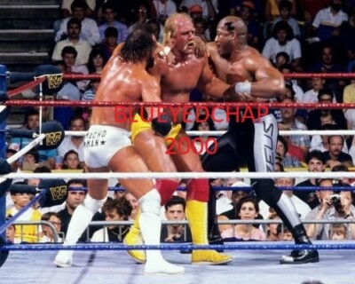 RANDYSAVAGE-HULK HOGAN & ZEUS WRESTLER 8 X 10 WRESTLING PHOTO WWF WCW ...