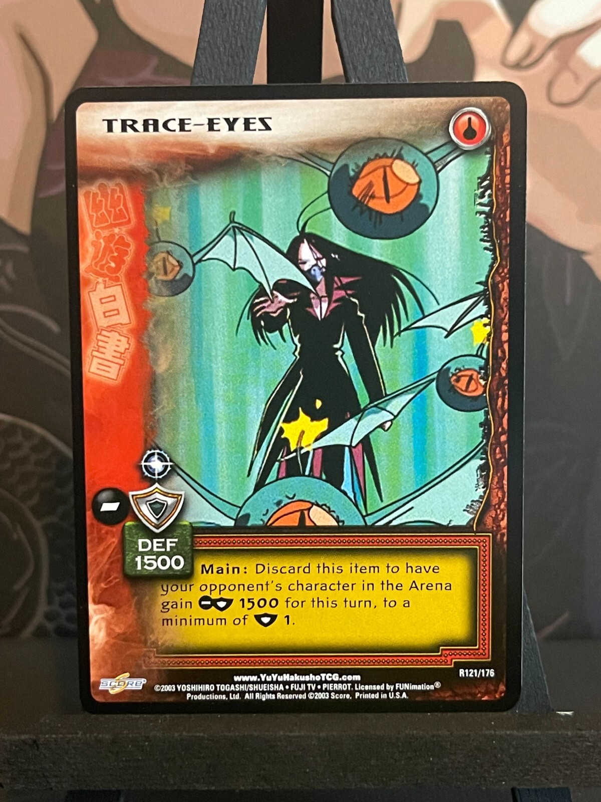 Yu Yu Hakusho TCG 3 Trace Eyes R121 Ghost Files Unlimited Rare! | eBay