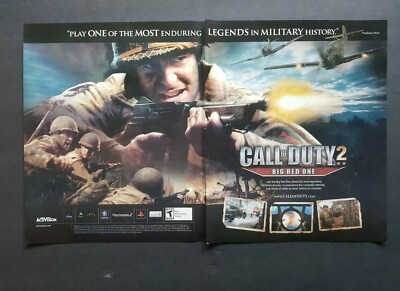 Call Of Duty 2 Big Red One Video Game Promo 2 Page Print Ad 2005 | eBay