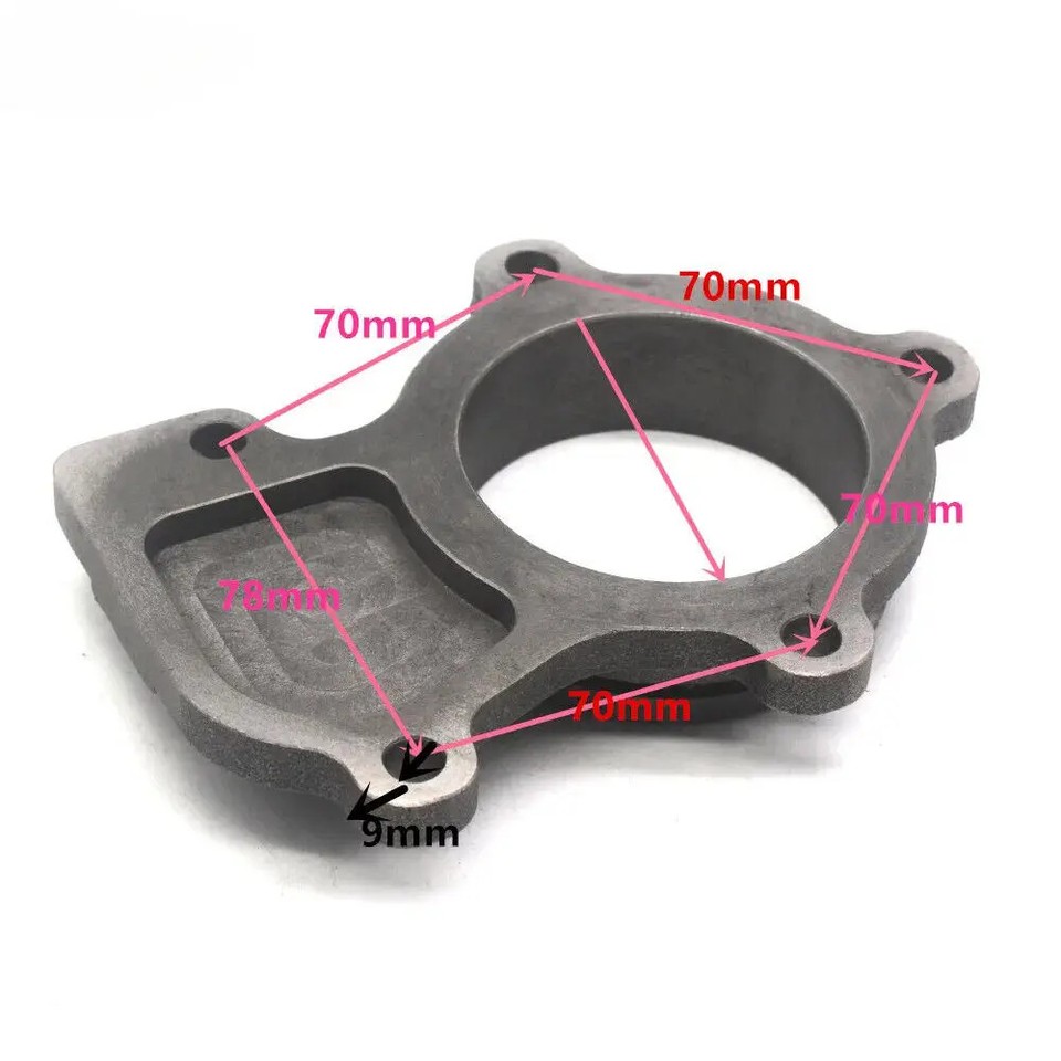 2.5" V-Band Turbo Flange Kit with Gasket for Cummins Holset WH1C HX35 ...