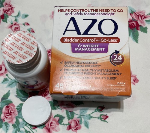 AZO Bladder Control with Go-Less&Weight Management 48CT 9/25 SEALED ...