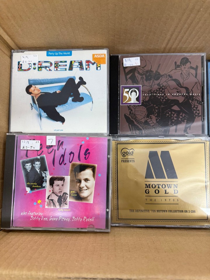 100 CD Discs Collection Bundle Various Artists Singles Albums - Charity ...