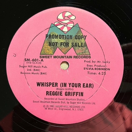 REGGIE GRIFFIN Whisper (In Your Ear)/B Mice Elf 1981 Sweet Mountain SM ...