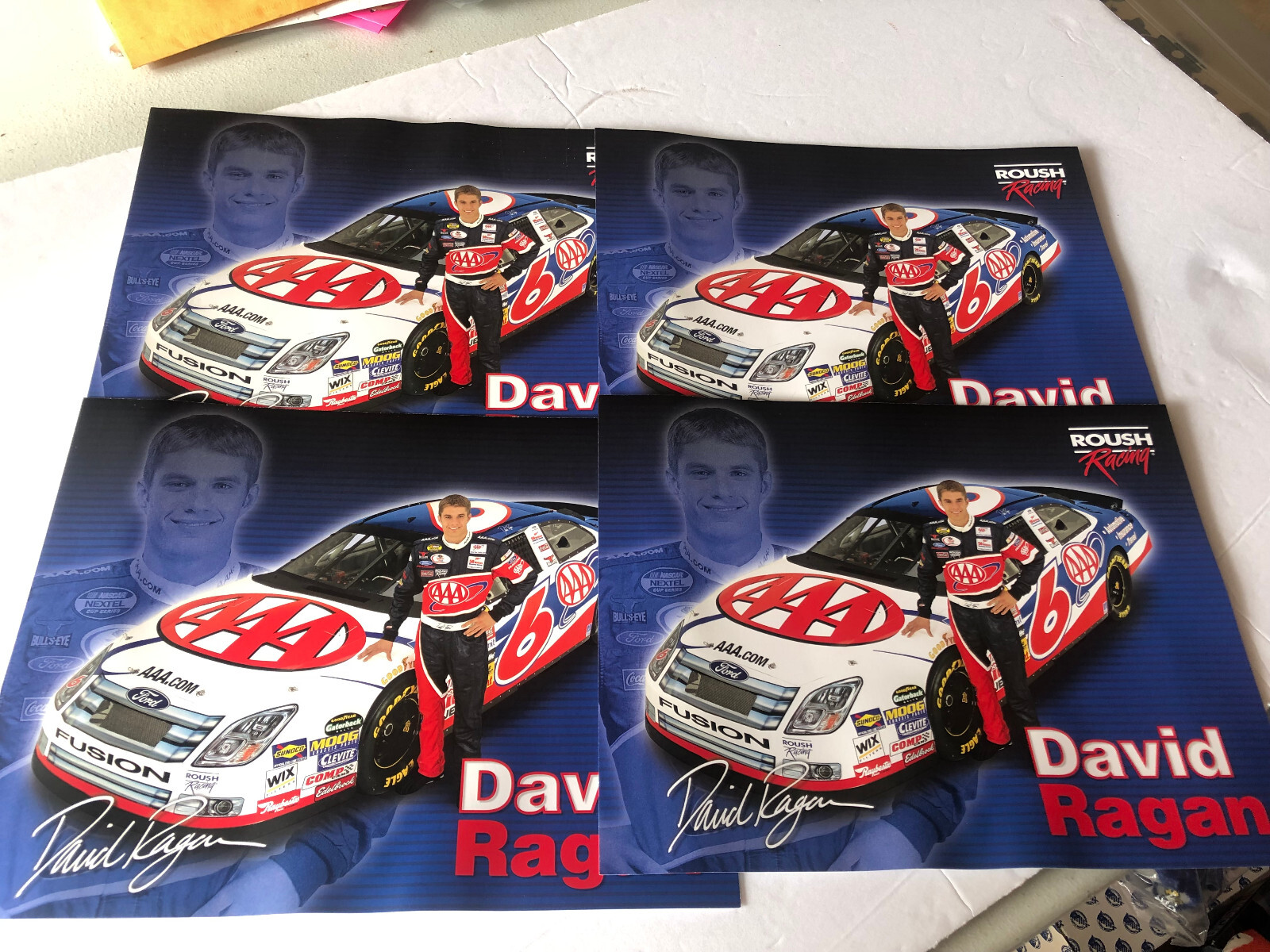 LOT of 4 David Ragan #6 AAA Hero Cards #N5 | eBay