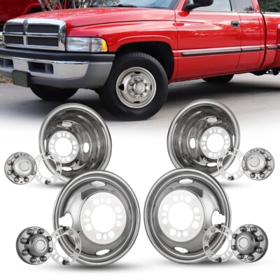 16" Dual Steel Wheel Simulators Dually Rim Liners Cover for 2008-2025 ...