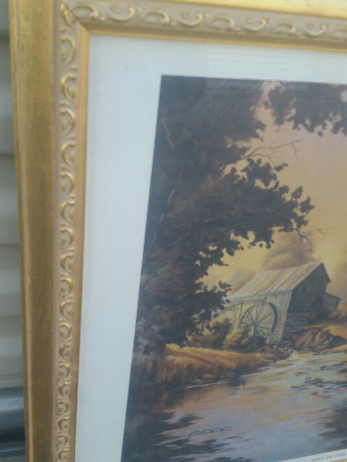 Vintage Raymond Popp framed print "Mill in the Mist" | eBay