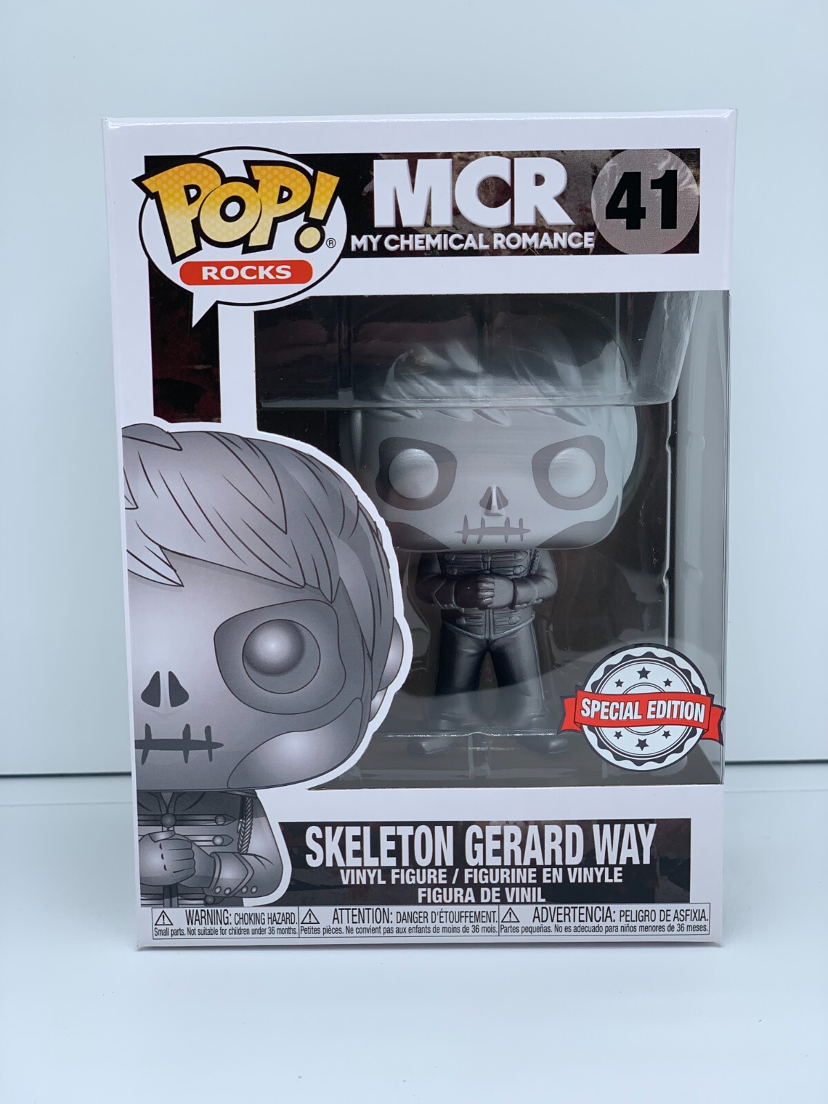 Funko Pop! Vinyl: Skeleton Gerard Way (Metallic) (Platinum) - Hot Topic ...
