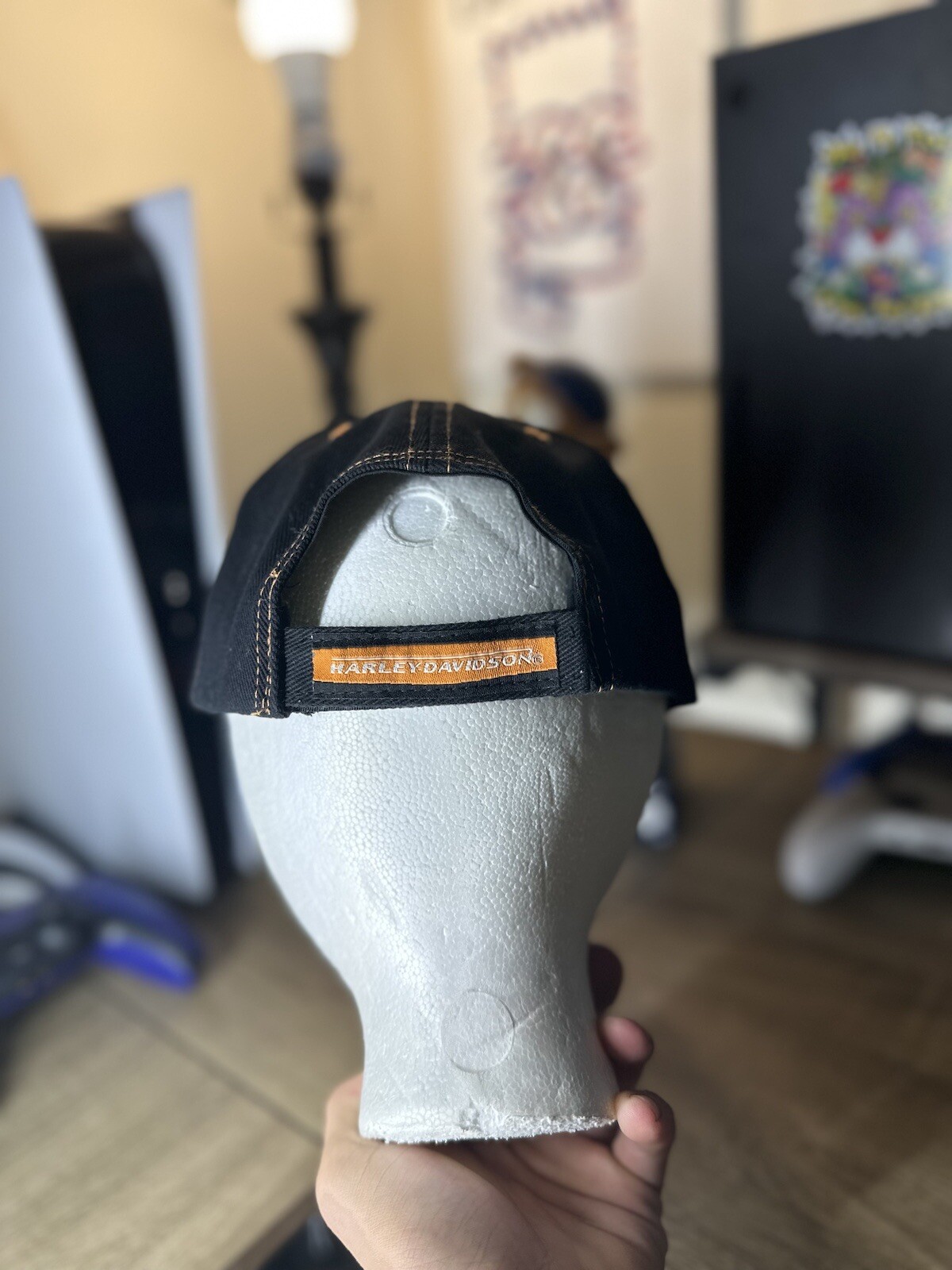 HARLEY DAVIDSON Hat Spell Out Logo Adjustable Cap - Gem