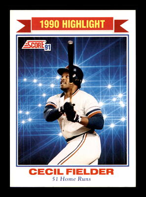 1991 Score #770 Cecil Fielder HL Detroit Tigers Baseball Card | eBay