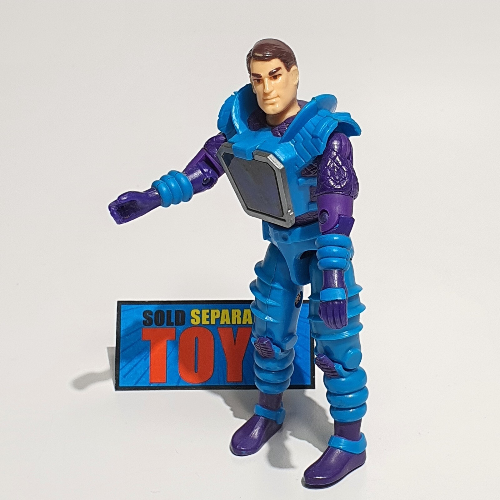 Vtg Visionaries ARZON original 1987 Hasbro blue purple action figure W ...