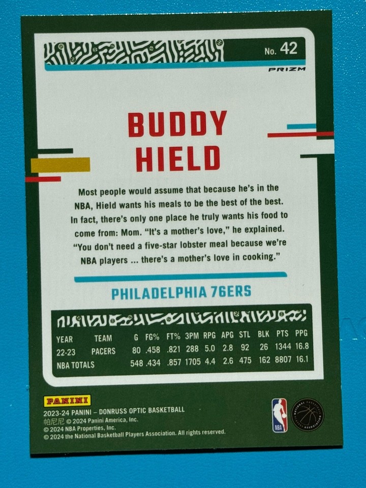 2023-24 Panini Donruss Optic - HOLO Prizm #42 Buddy Hield | eBay UK