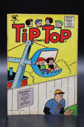 Tip Top Comics (1936) #191 Nancy & Sluggo Baseball Cover 5 Pgs Peanuts ...