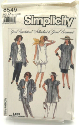 Simplicity Pattern #8549 - Maternity Tunic & Skirt (Sizes 12, 14 & 16 ...