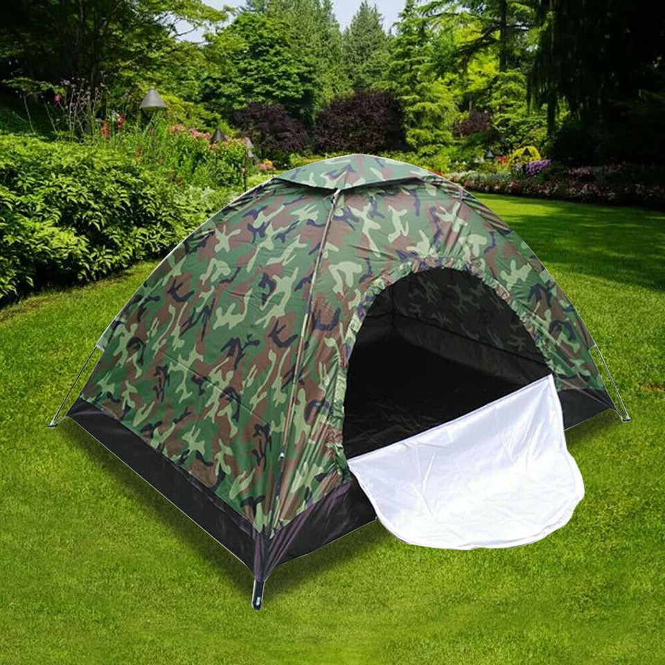 3-4 Person Camping Tent Folding UV Protection Waterproof Portable ...