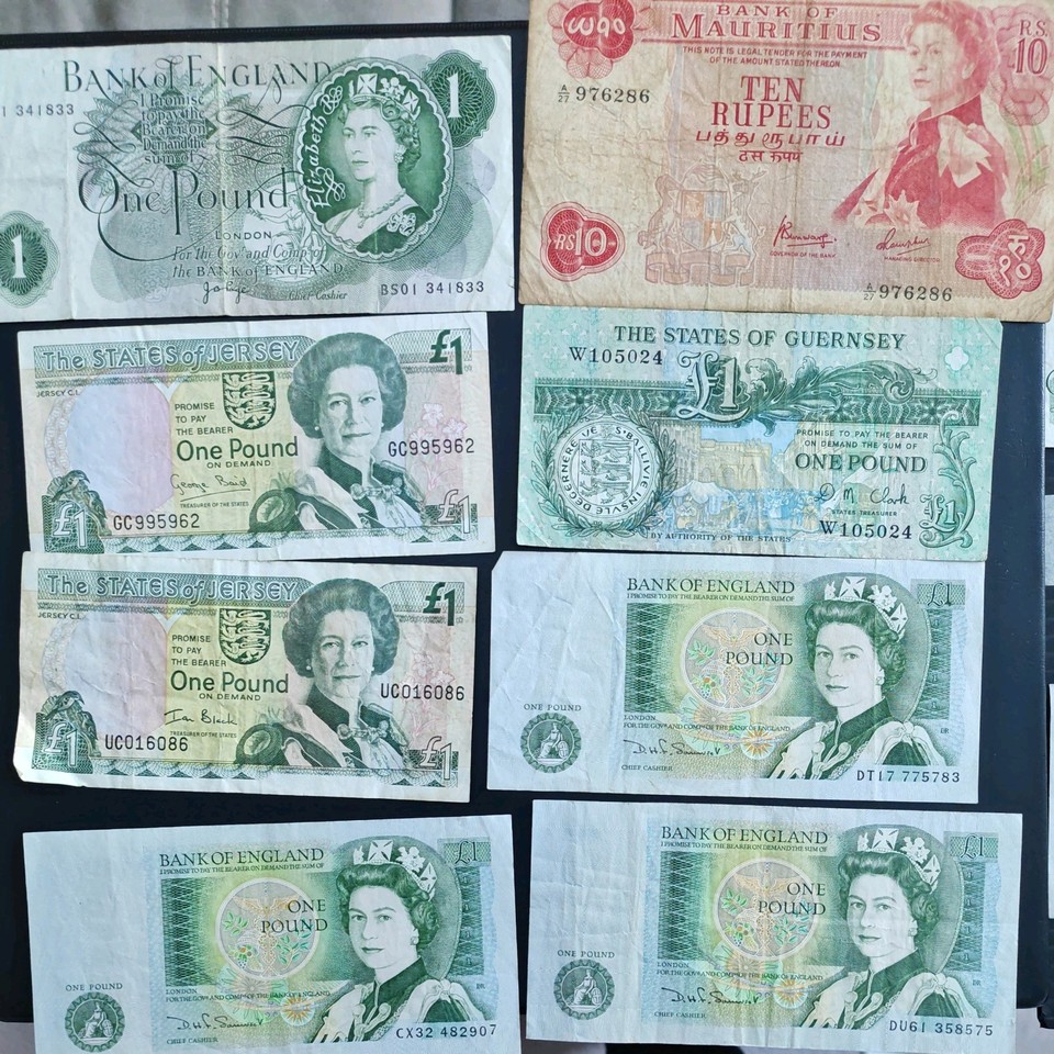 JOB LOT X 15 old British BankNotes Queen Elizabeth ...etc | eBay UK