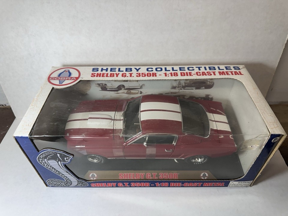 Shelby Collectibles Shelby G.T. 350R Mustang Red 1:18 Diecast (READ) | eBay