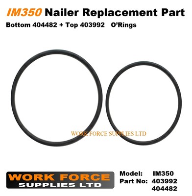 Replacement IM350 set of o'rings top fan 403992 / bottom 404482 For ...