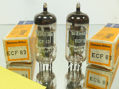 one pair ECF83 Siemens TSF lampe audio, tube neuf en boite NOS & NIB | eBay