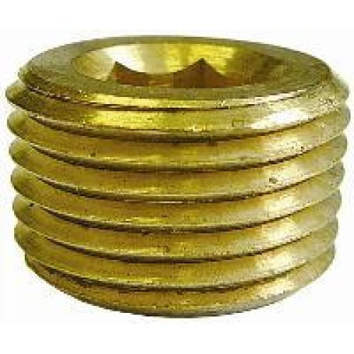 Barbed & Threaded Fittings 1/8" Male NPT Allen Key Plug Brass JDW14.01 ...