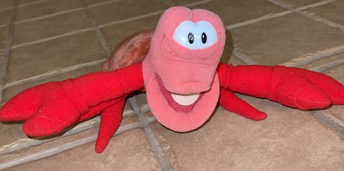 VTG THE WALT DISNEY CO. THE LITTLE MERMAID SEBASTIAN RED CRAB FUZZY ...