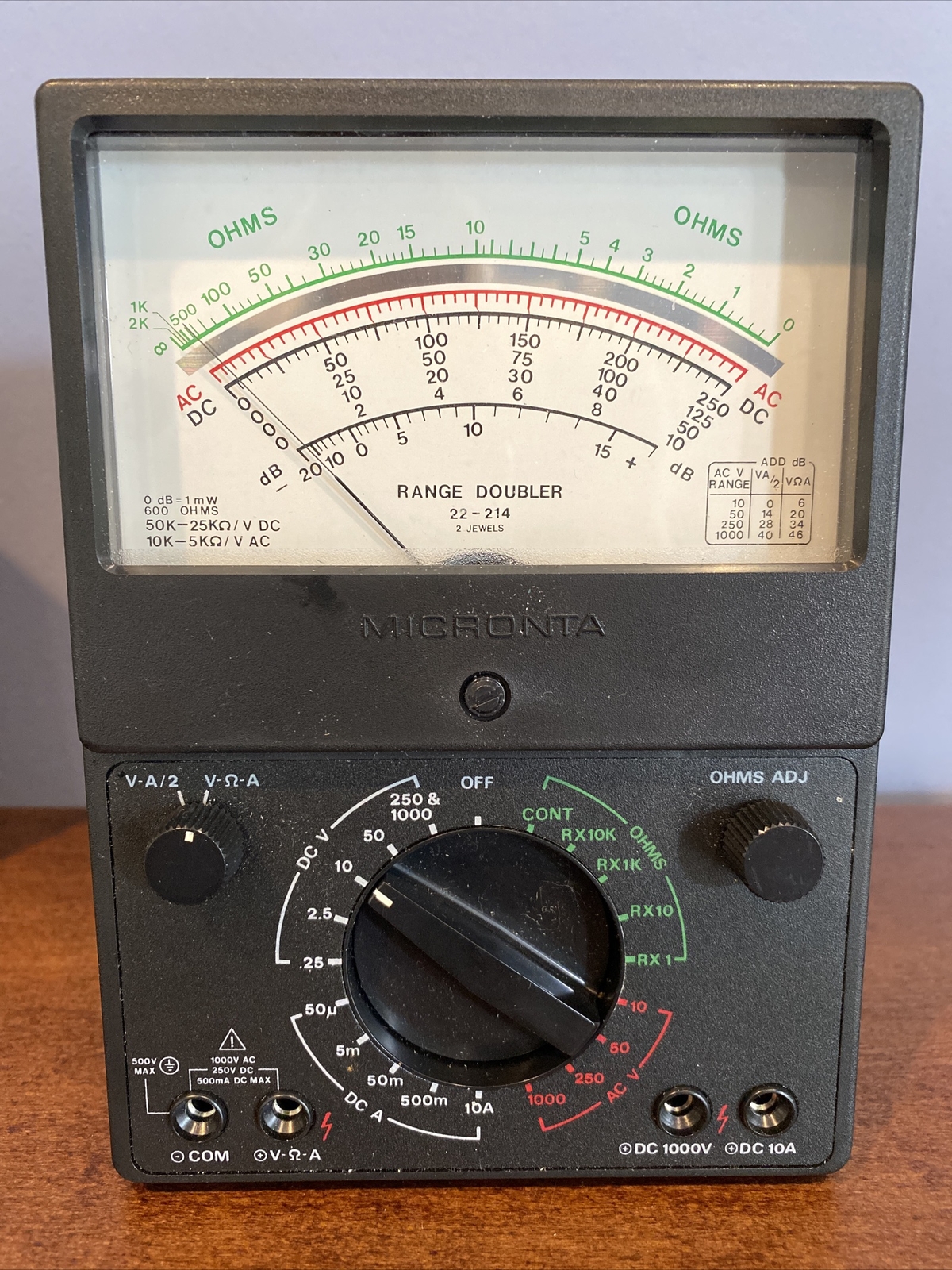 Micronta Multitester Multimeter 43 Range Volts Amps Doubler 22-214 W ...