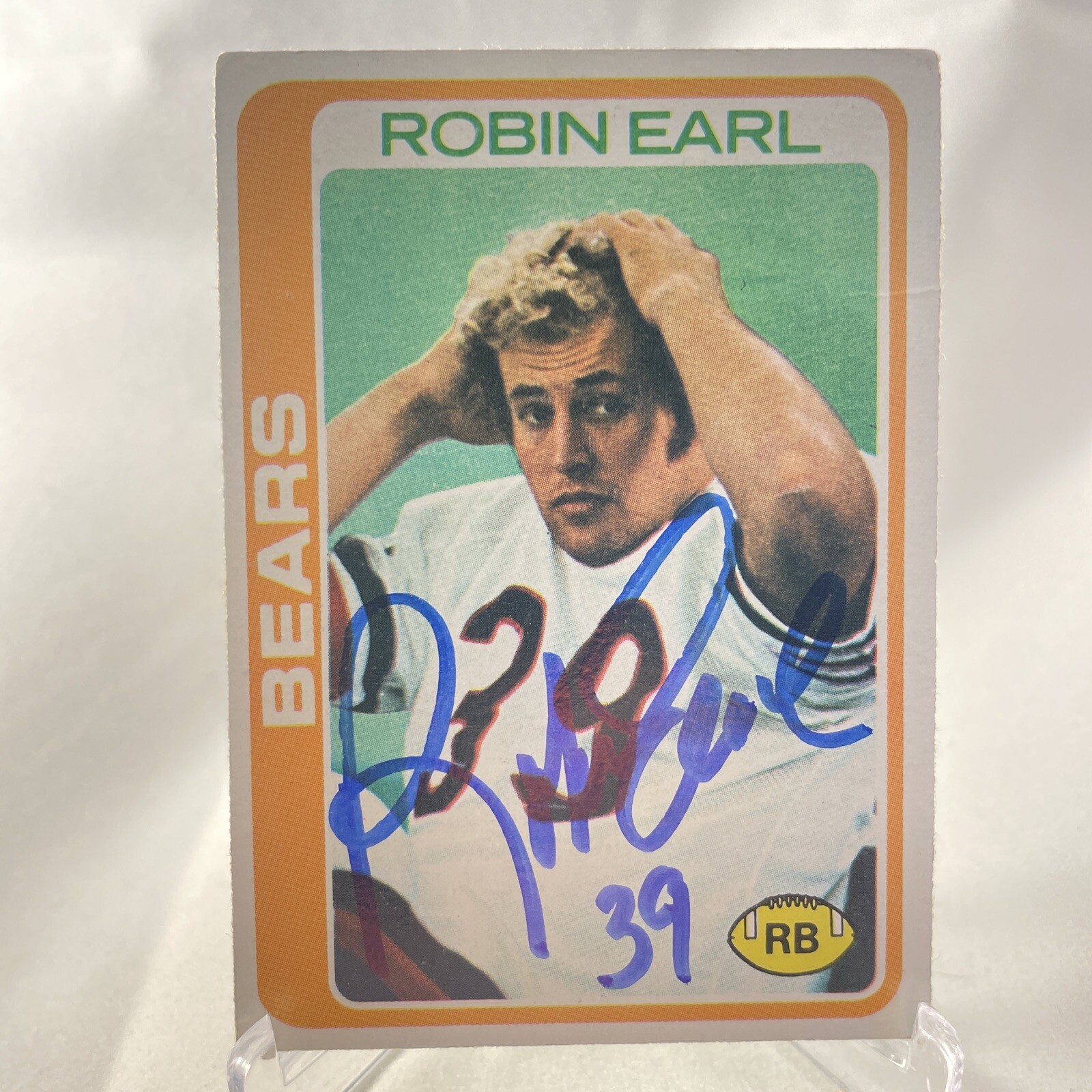 Robin Earl -Washington- Chicago Bears Autographed Rookie Card | eBay