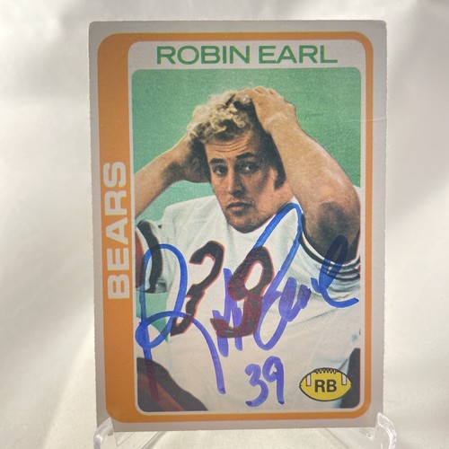 Robin Earl -Washington- Chicago Bears Autographed Rookie Card | eBay