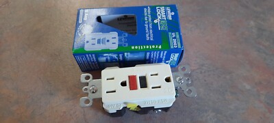 LEVITON 8599-A Smart Lock GFCI Receptacle 110vac Almond 15A | eBay