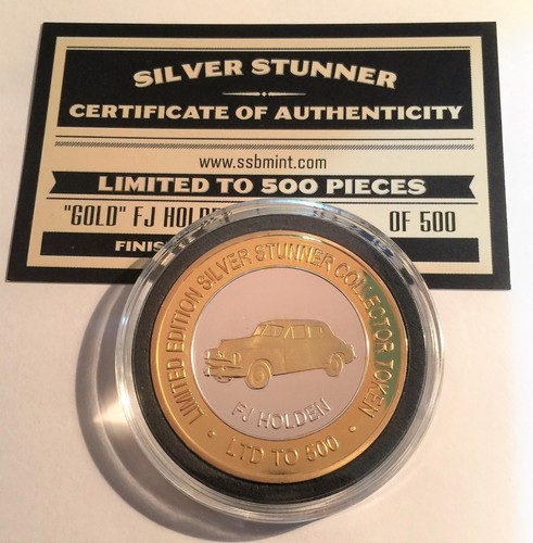 2019 "GOLD " FJ HOLDEN Silver Stunner Coin C.O.A. LTD 500, Car, Great ...