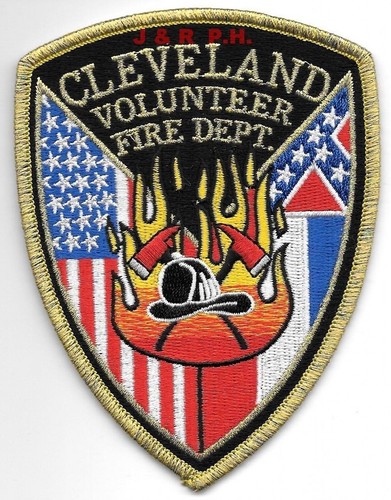 Cleveland Vol. Fire Dept, Mississippi (3.5" x 4.5" size) fire patch | eBay