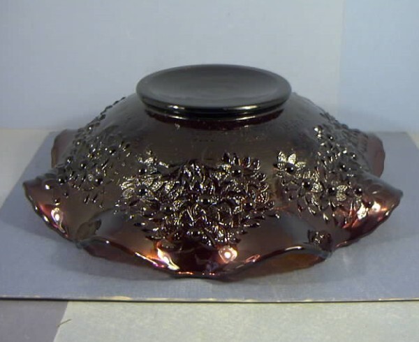 Brides Basket, 10" Bowl, Carnival Glass Cherry Chain Pattern, Fenton ...