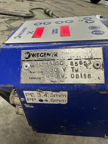 Wegener Plastic Extrusion Welder (EXWELD alpha4 SC TWISTY) HDPE/PP | eBay