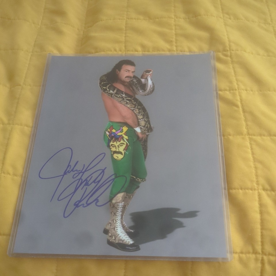 Jake The Snake Roberts Signed Autographed 8X10 Photo WWF Letter of ...