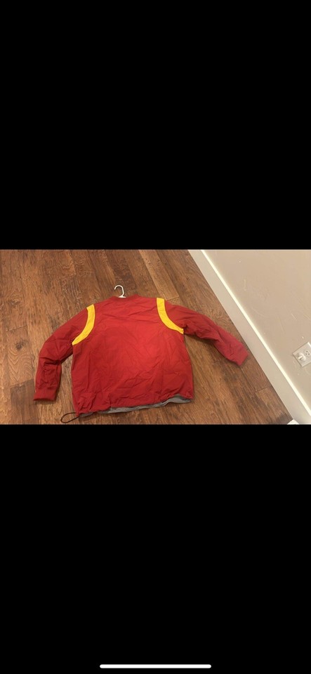 USC Football Team Issued Gear XXL Reversable Red Windbreaker/Grey ...