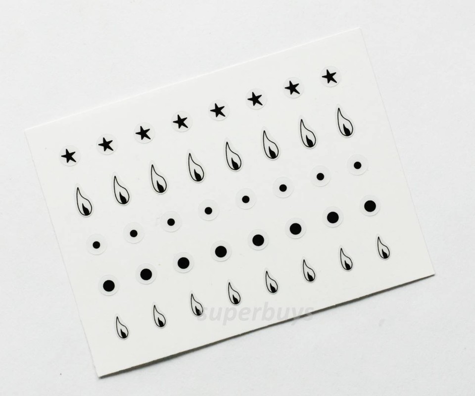 40pc Flame Ignition Gas Hob Dot Symbol Adhesive Oven Stove Knob Sticker ...