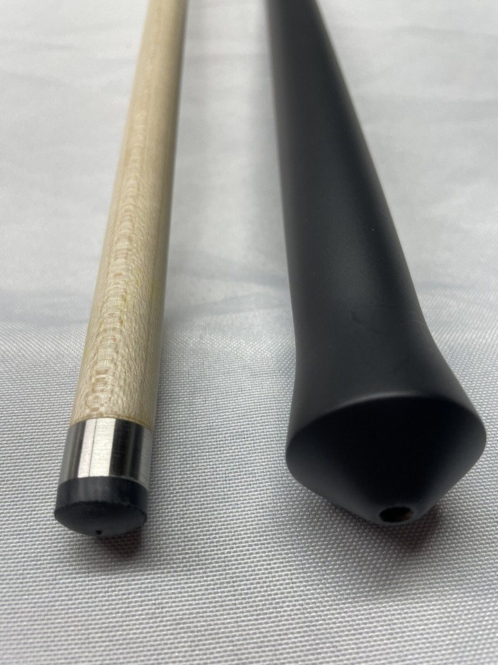 J&J Jump Cue With Metal Ferrule Phenolic Tip Colored Ringwork | eBay