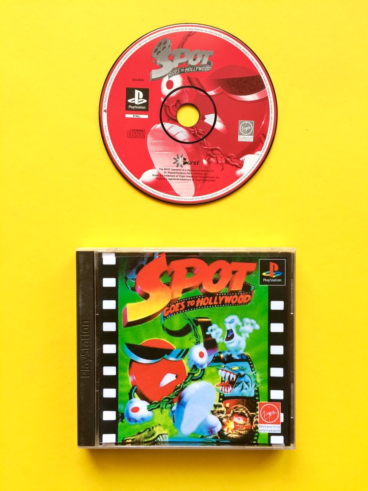 Cool SPOT GOES TO HOLLYWOOD PS1 Playstation I Komplett PSOne PSX 7up ...