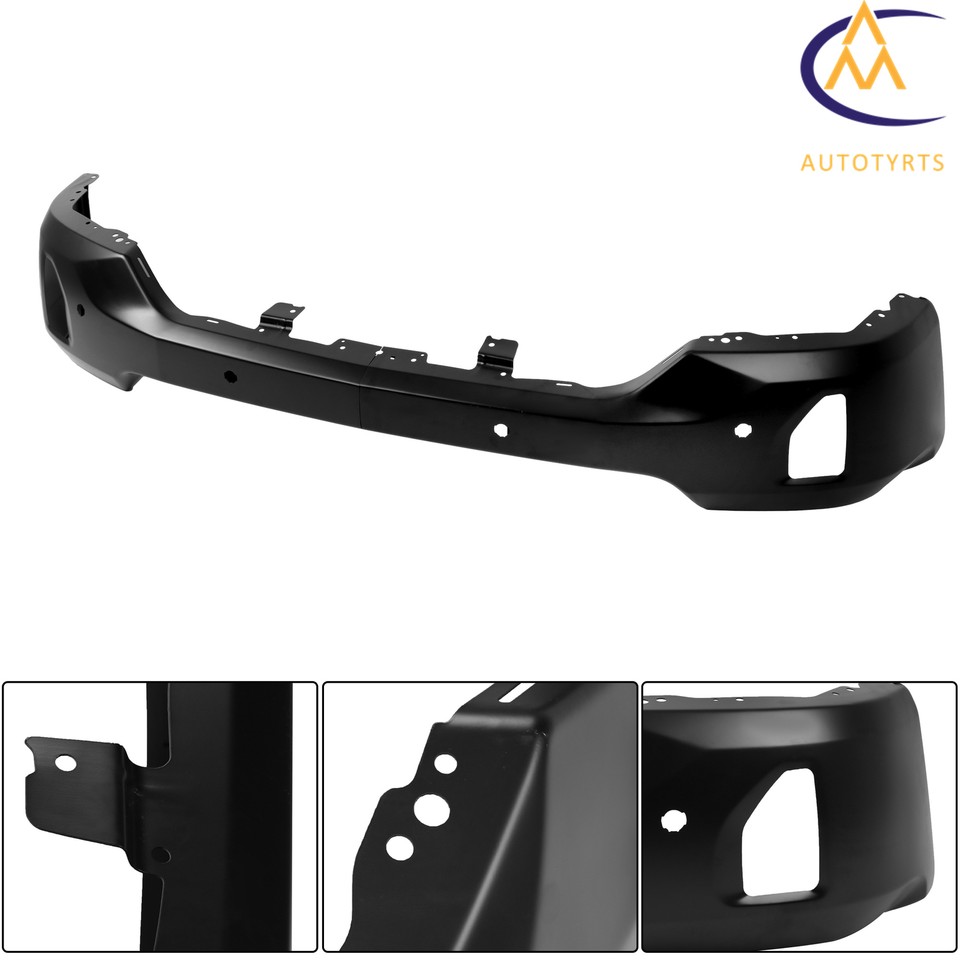 Black Steel Front Bumper Face Bar For Chevy Silverado 1500 2016-2018 ...