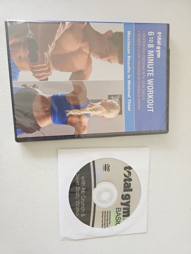 TOTAL GYM 6 to 8 Minute Workout (DVD) and total gym basic dvd Sealed | eBay