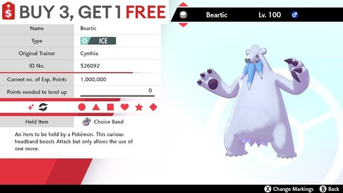 Shiny Beartic Pokemon Sword and Shield Perfect IV 🚀 Fast Delivery 🚀 | eBay