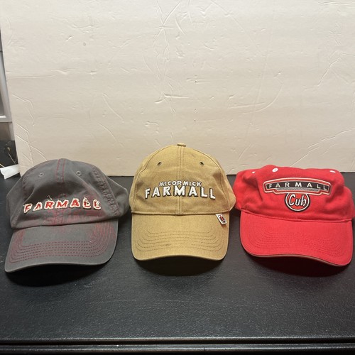 McCormick Farmall Hat Lot Of 3 Farming Agriculture Tractor Crops Cap ...