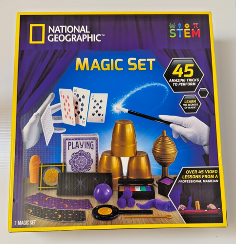 National Geographic Magic Set- 45 AMAZING Magic Tricks! - STEM - NEW ...